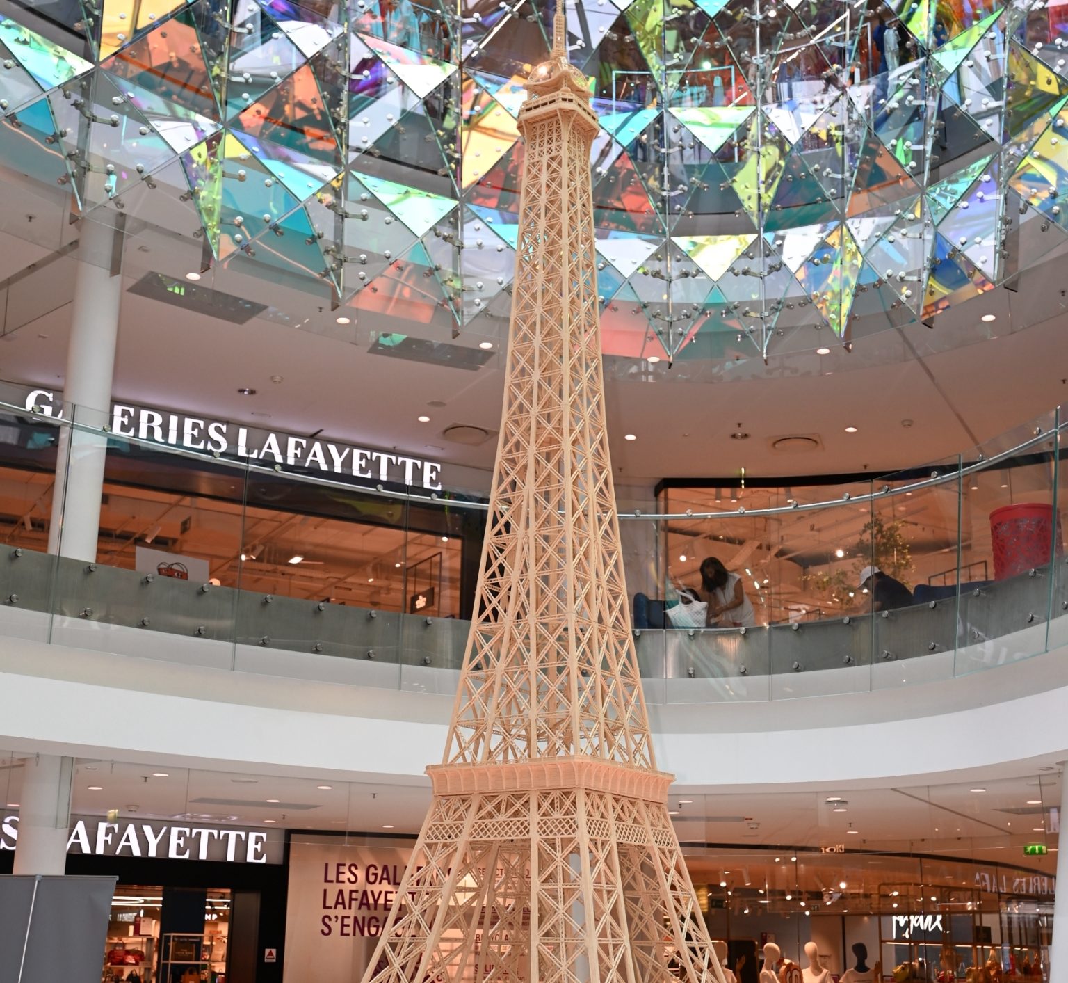 Record breaking Eiffel Tower made of matchsticks on display at Paris ...